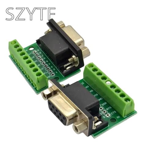 Db9 수 및 암 커넥터 어댑터 나사 터미널 9 핀 9 홀 Rs232 Rs485 변환 보드반도체 집적회로 Aliexpress