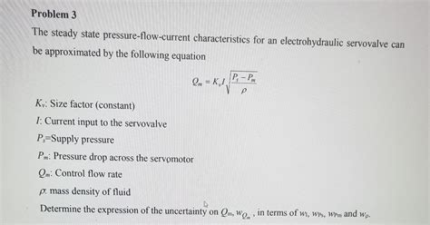 The Steady State Pressure Flow Current Chegg