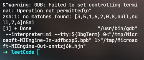 Zsh 1 No Matches Found Issue 684 LeetCode OpenSource Vscode