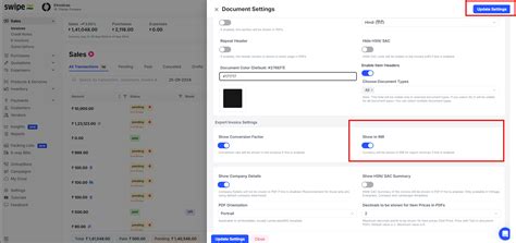 How To Display The Currency As Inr On The Export Invoice On Web General Swipe
