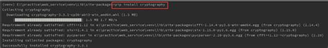Windows 系统 Pip安装库时，出现failed Building Wheel For Cryptography 报错解决方案