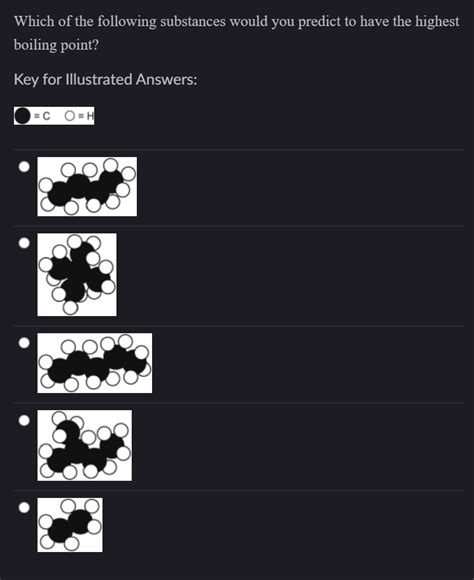 Solved Which Of The Following Substances Would You Predict Chegg