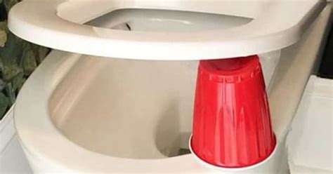 Why Put A Cup Under Toilet Seat At Night Explained