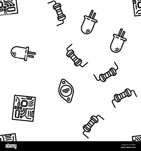 Engineer Worker Industry Vector Seamless Pattern Stock Vector Image And Art Alamy