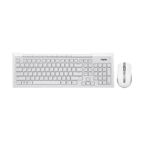 Rapoo 8200p White Wireless Keyboard And Mouse Combo With Bangla Aristo Computers