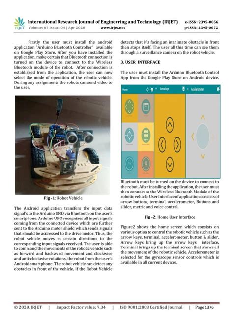 Irjet Android Controlled Surveillance Robot With Obstacle Detection