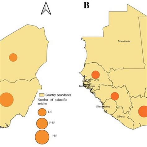 A Spatial Distribution Of Number Of Publications Per Country B Spatial Download Scientific