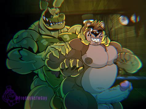 Rule 34 Abs Anthro Five Nights At Freddys Fnaf Fredbearnstwgay Freddy Fnaf From Behind Gay