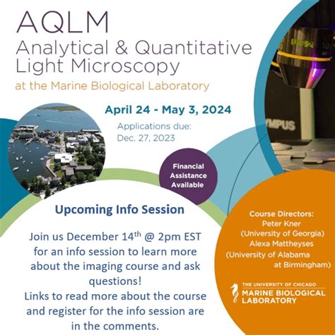 Analytical And Quantitative Light Microscopy Course Info Session Rmicroscopy