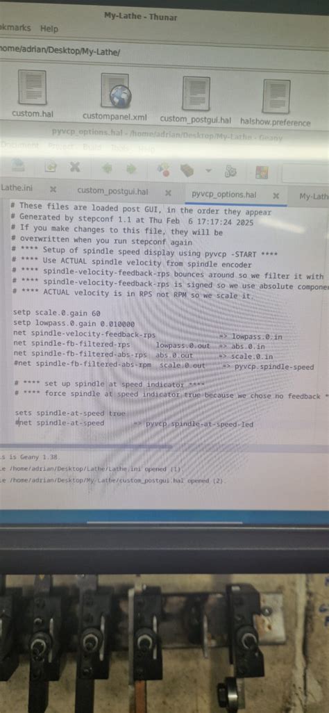 Error Starting Gmoccapy With Spindle Speed Display Linuxcnc