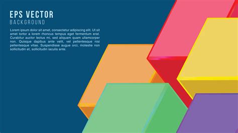 Blue Colourful Shape Background Abstract Eps Vector 14536659 Vector Art