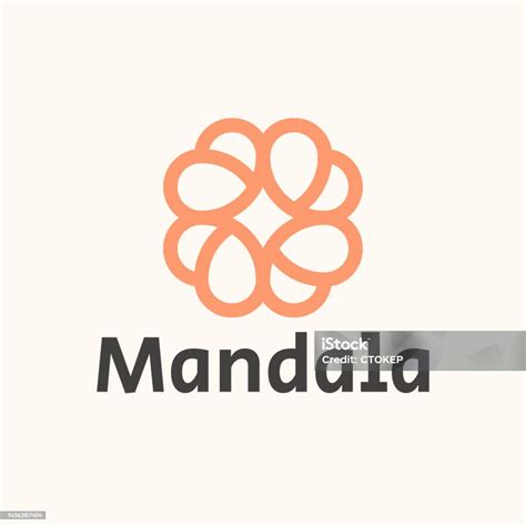 요가 스튜디오의 로고 만다라 벡터 일러스트 레이 션 기호와 꽃 연꽃 요가 문신을위한 Namaste 디자인 로고에 대한 스톡 벡터