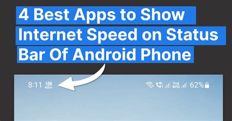 4 Best Apps To Show Internet Speed On Status Bar Of Android Phone