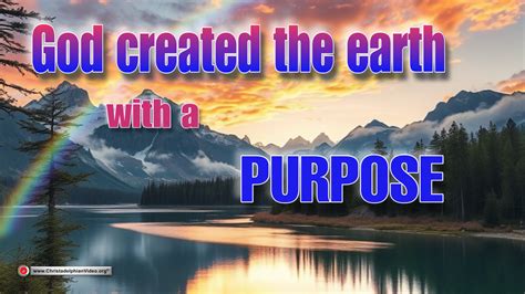 Basic Bible Teaching God Created The Earth With A Purpose Bible