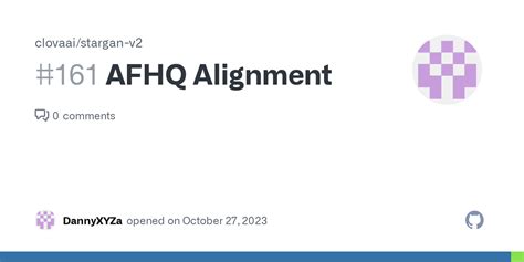 Afhq Alignment · Issue 161 · Clovaaistargan V2 · Github