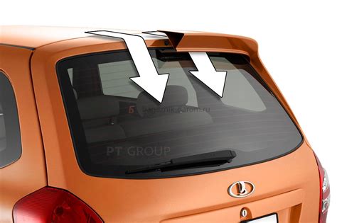 Спойлер "Чистое стекло" (ABS) LADA Kalina II Универсал / LADA Granta FL ...
