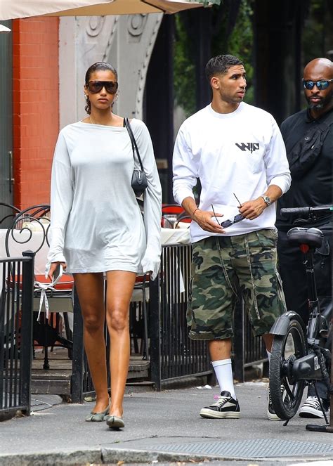 The Day Psg Star Achraf Hakimi 26 With His Dutch Girlfriend Imaan