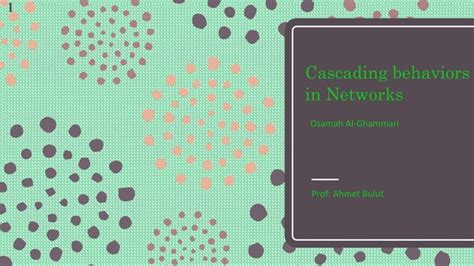 cascading behavior in networks pptx