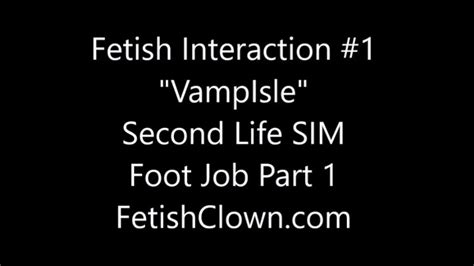 Foot Job Part 1 Messy Cock Cum Toe Jam Second Life Interactive Mov