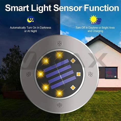 Соларна градинска лампа 8led 6008 Vmax Bg