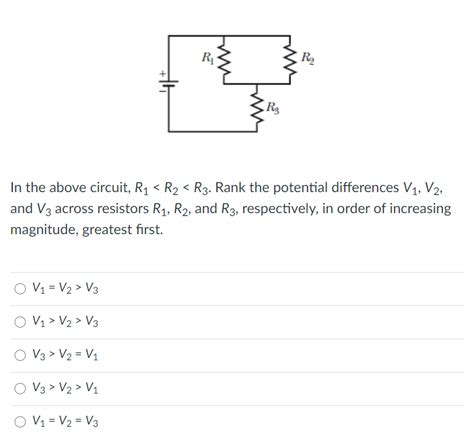 Solved R R R3 In The Above Circuit R1