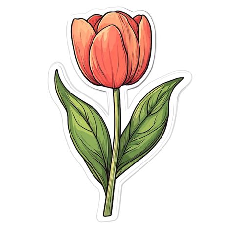 Flower Tulip Vector Premium Ai Generated Vector