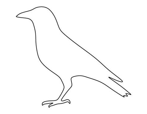 crow pattern use the printable outline for crafts creating stencils