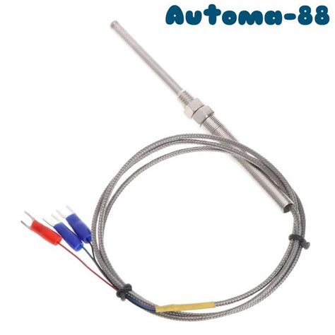 Jual Sensor Suhu RTD PT100 Thermocouple PT 100 Probe M8 1M 2M 3M Automa88 Dijamin Shopee Indonesia