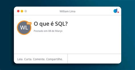 O que é SQL