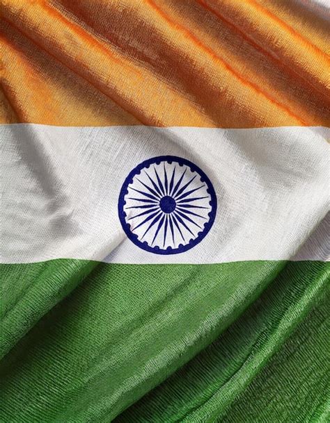 Premium Photo India National Fabric Flag Republic Day Independence Day