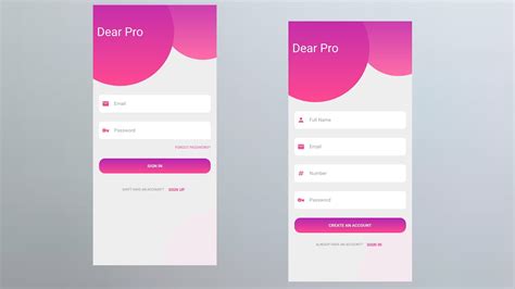 Modern Loginsign Up Pages In Flutter Flutter Ui Design Tutorial