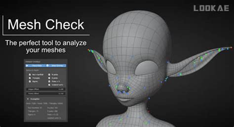 blender插件 检查优化模型面片工具 mesh check gpu edition v0 4 0