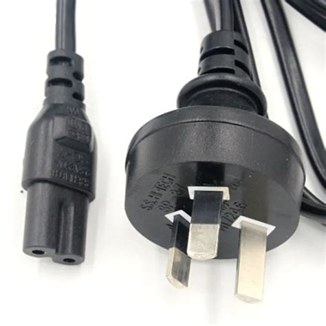 Au Austrlian Plug Power Cable Australia Au C Cloverleaf Power Supply Lead Cord M Ft In