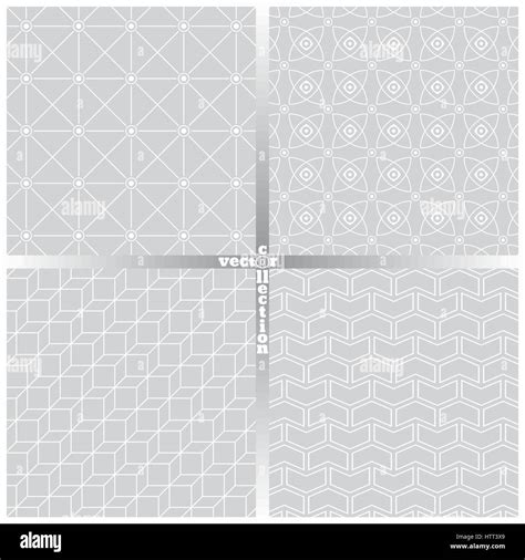 Seamless Pattern Set Of Four Abstract Textured Backgrounds Modern Stylish Textures Regularly