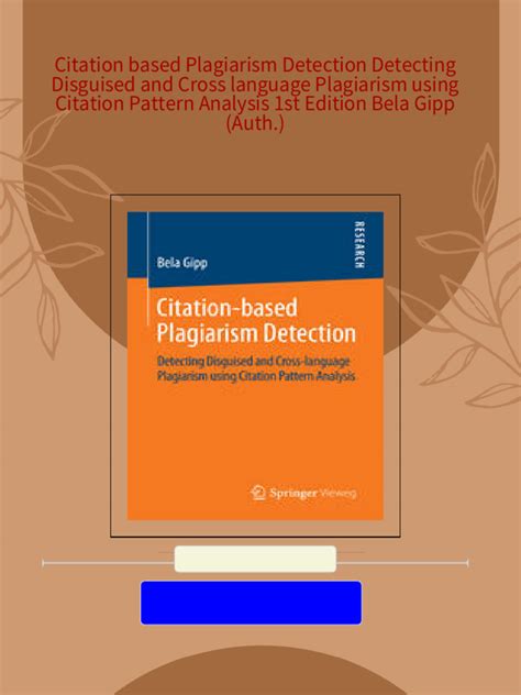 Ebooks Pdf Download Citation Based Plagiarism Detection Detecting Disguised And Cross Language