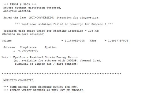 Shall We Consider Non Linear Results Before Non Convergence Altair Community
