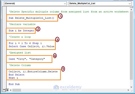 How To Delete Columns Based On The Header Using Vba In Excel 6