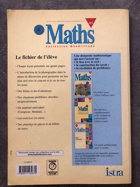 Quadrillage Maths Ce1 Euro Vinted