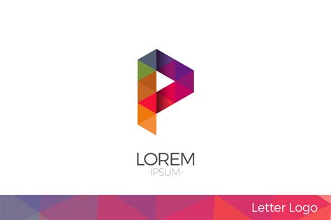 Letter P Vector Origami Logo Icon A Branding And Logo Template By Woo