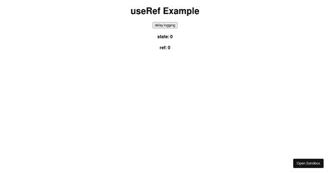 Useref Codesandbox