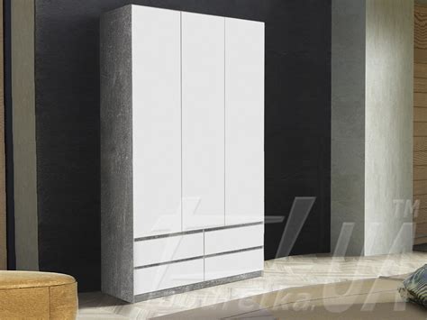 Шафа розпашна Люкс 1100 мм 3 дверна 4 шухляди Міріам Купити недорого в інтернет магазині