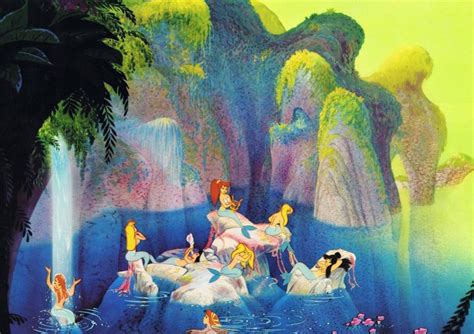 Mermaid Lagoon In Peter Pan Peter Pan Mermaids Mary Blair Art