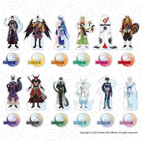 The Chara Shop 2022 Yokai Outfits Acrylic Stands 12 The Obey Me Wiki