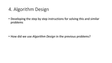 problem solving and algorithms ppt download
