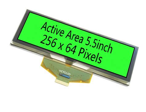 5 5 Inch OLED Display With 256X64 Resolution Ideal For Use In Healthcare Portable Devices