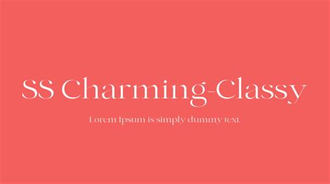 Ss Charming Classy Font Download Free For Desktop And Webfont