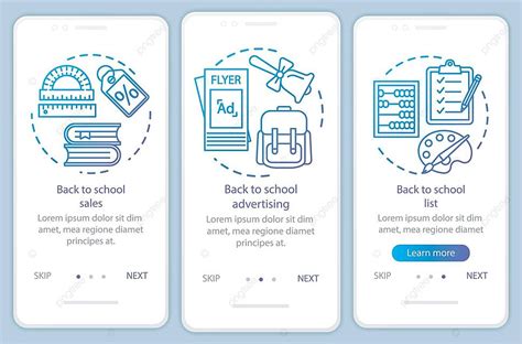 School Onboarding App With Stepbystep Illustrations And Ux Design