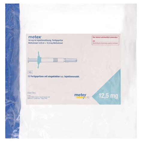 Metex Fs 12 5 Mg 50mg Ml Inj Lösung Fertigspr 12 St 12 St Online Kaufen Docmorris