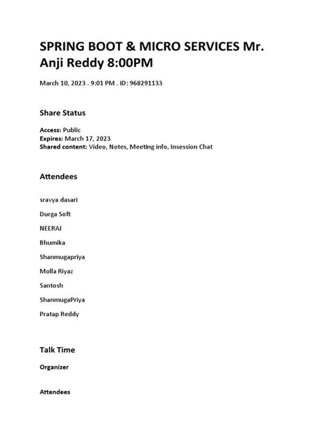spring boot and micro services mr anji reddy 8 00pm meeting info pdf