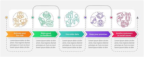 Tracking Customer Engagement Rectangle Infographic Template Design Plan Idea Vector Design